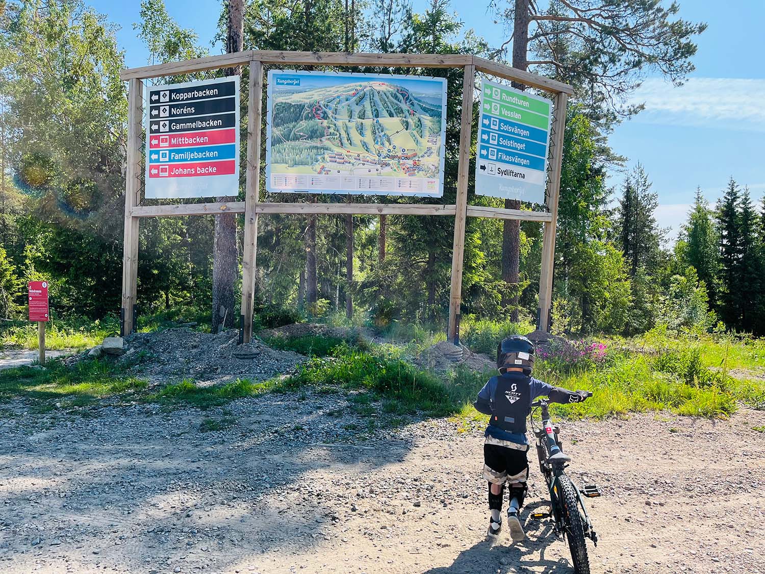Kungsberget sommartid i vacker sommarskrud - Barnens Turistguide